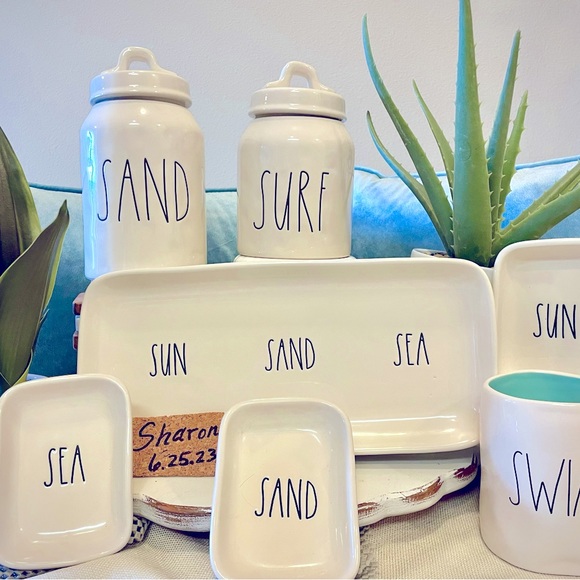 Rae Dunn | Accents | Rae Dunn Sun Sea Sand Pottery Set | Poshmark